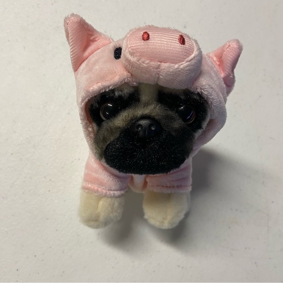 Gund | Toys | Doug The Pug Dog Plush W Pink Pig Hoodie Gund Small Puppy ...